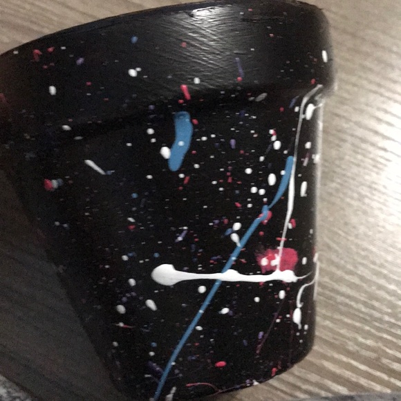 Other | Galaxy Splatter Paint Gardening Pot | Poshmark